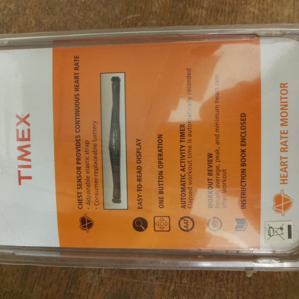 Timex Heart Rate Monitor Wristwatch Easy To Read Display New ...