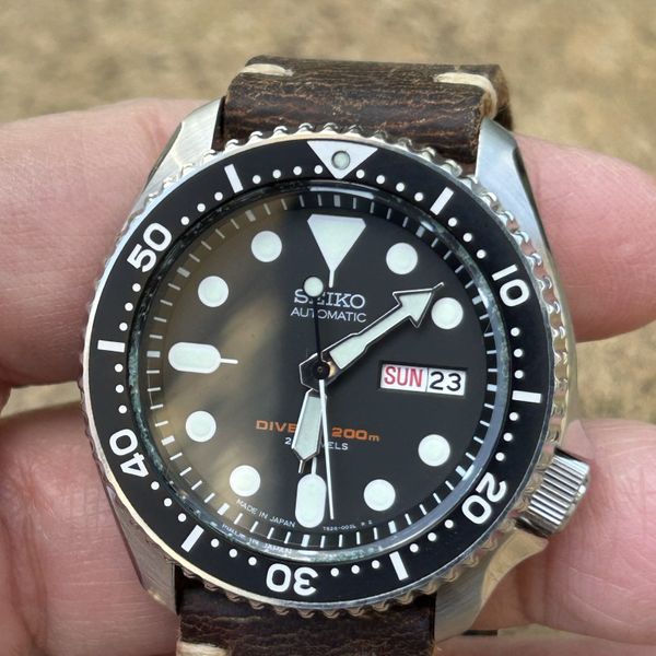 [$250 USD] Seiko SKX007 - W/Fin Watch Straps Leather Ammo Pouch Strap ...