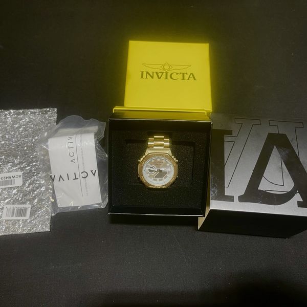 activa X invicta Digital Essential /Color Gold/Case Diameter 45mm ...