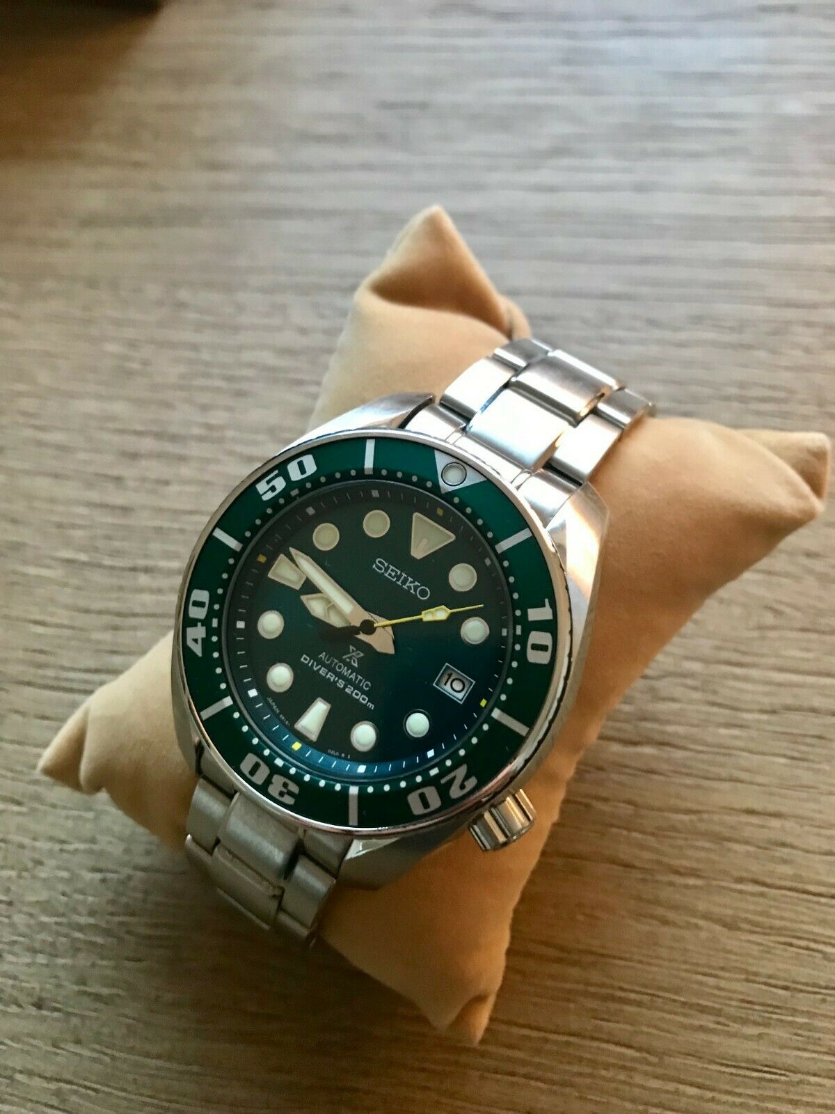 Seiko Prospex SUMO SZSC004 Watch Emerald Jade Sumo Diver - Silver ...