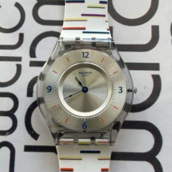 Swatch Thin Liner SFE108 Skin 34mm X 3.9mm Silicone | WatchCharts ...