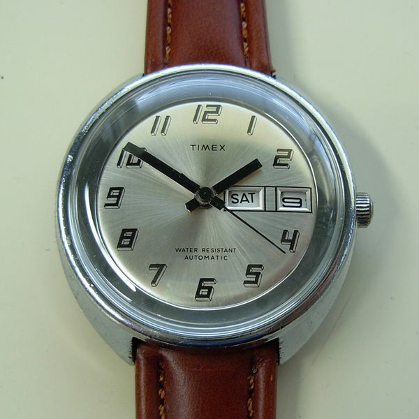 Vintage 1975 Timex Viscount Automatic Men’s Day-Date Watch - Cool Dial ...