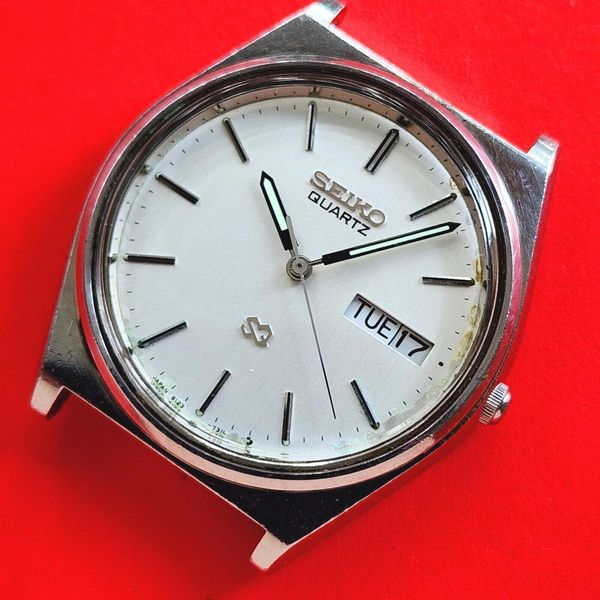 Seiko Quartz SQ Day Date Dial Case Crown Stem Movement 8123-7239 Cal 8123 Repair | WatchCharts ...