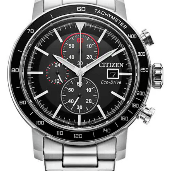 Citizen Eco-Drive Brycen Chronograph Stainless Quartz Men's Watch ...