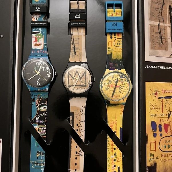 Swatch X Jean-Michel Basquiat Trittico Orologio Set Edizione Limitata ...