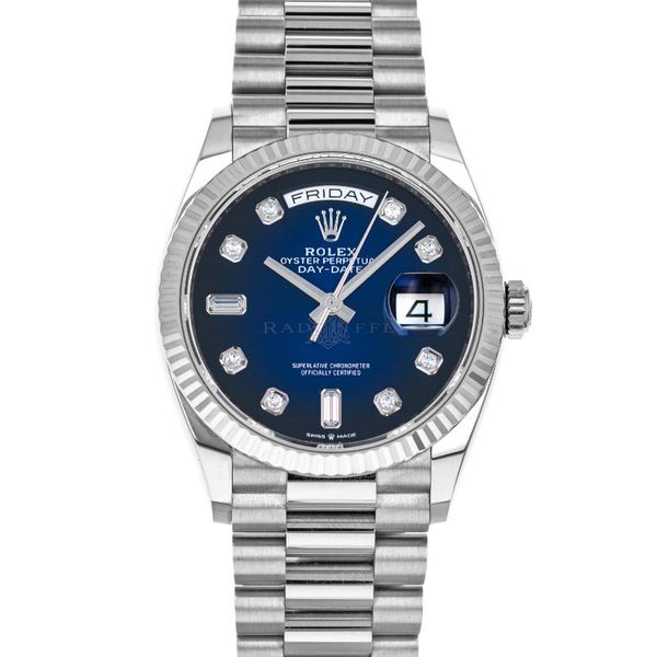 [$35,750 USD] Rolex 128239 Blu Ombre Diamond Day Date Box Papers ...