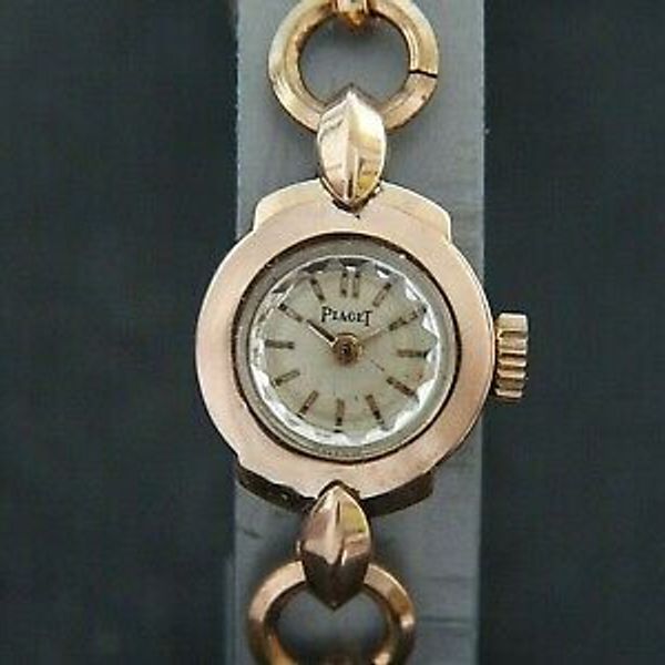 VTGE ELEGANT PIAGET ART DECO SOLID 18K GOLD DRESS WOMEN WATCH. 1950s ...