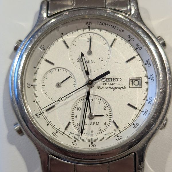 Seiko - Quartz Chronograph - Tachymeter - 7T32-6A50 - Watch ...