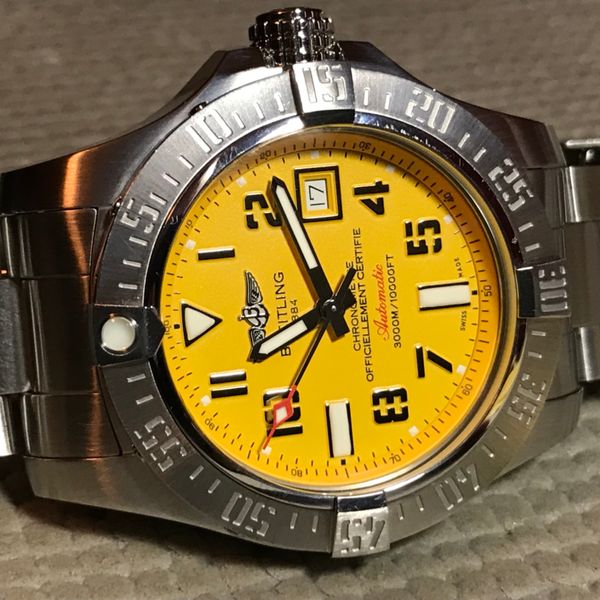 FSOT:Breitling Avenger II Seawolf Cobra Yellow | WatchCharts