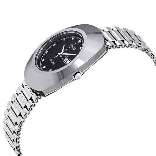 Rado Diastar Men's Black Dial Stainless Steel Watch R12391153 ...