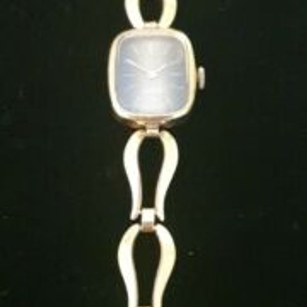RARE Vintage 17 Jewels Incabloc Cyryn De Luxe Ladies Gold Swiss Made ...