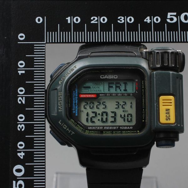 *EXC+5* Vintage Casio Thermo Scanner TSR-110 Digital Quartz Men's Watch ...