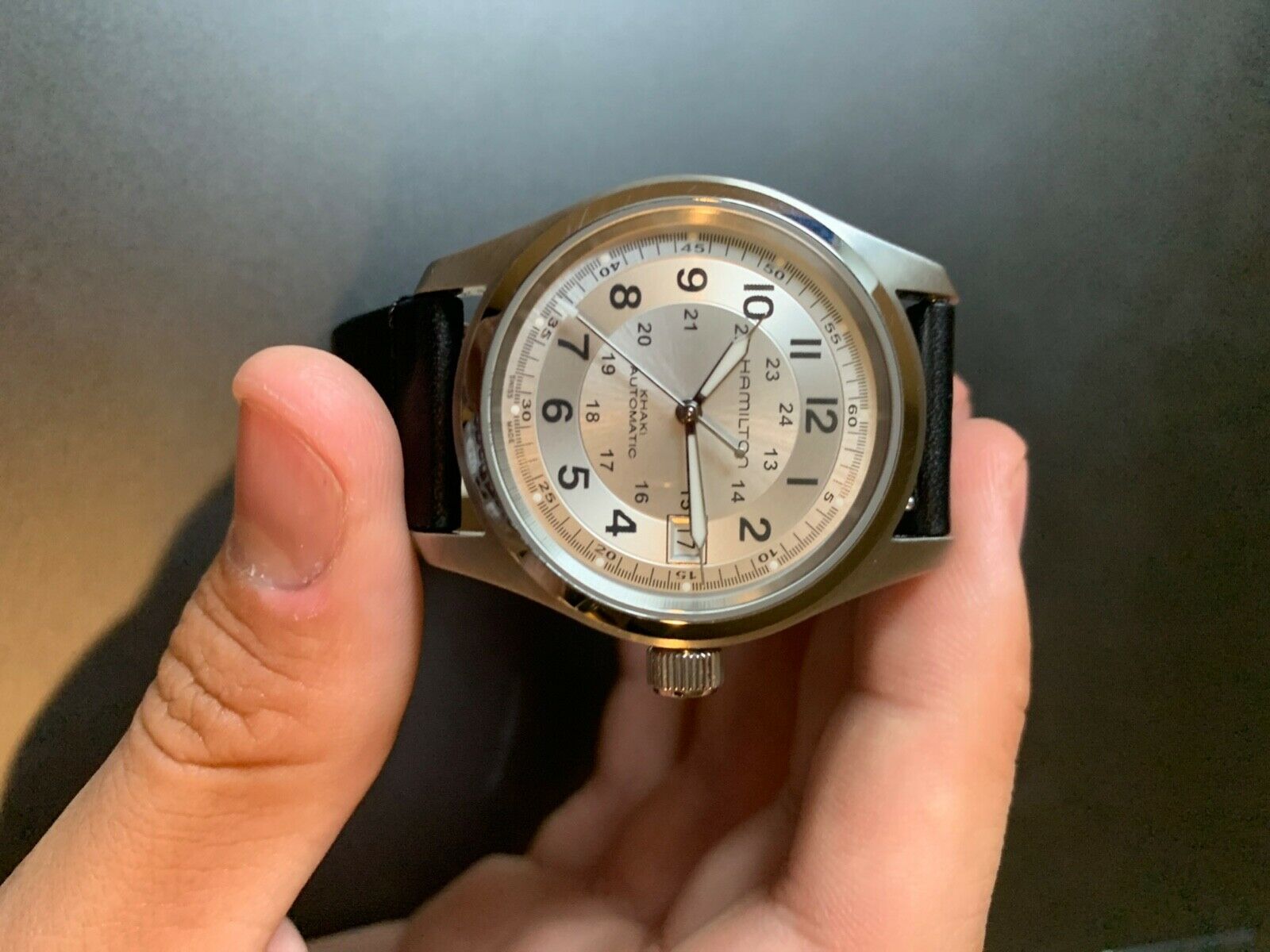 Hamilton Khaki Field Automatic 38mm H70455553 Less than a month old ...