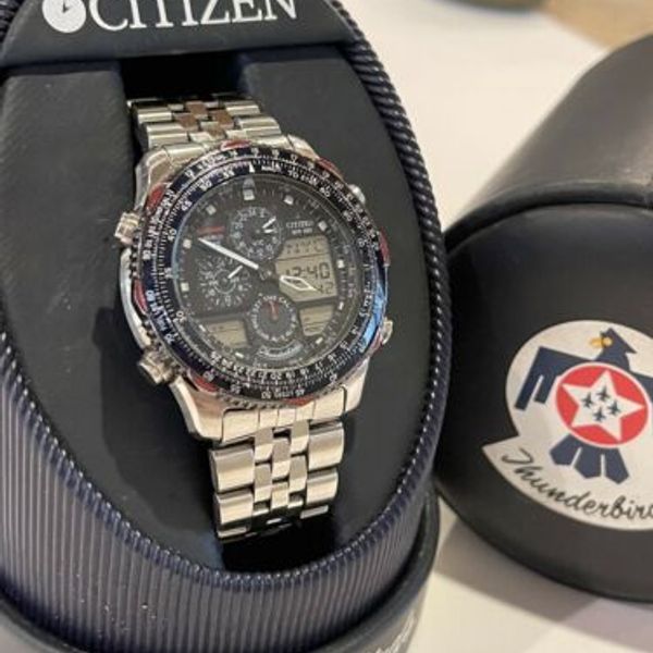 VERY RARE Citizen Navihawk “Thunderbirds” Chrono Watch C300 Air Force ...