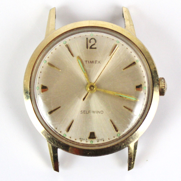 Vintage Timex Self Wind Mechanical Gold Tone Watch, 34mm | WatchCharts ...