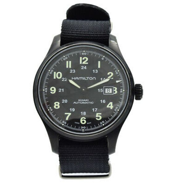 Hamilton Khaki Field Automatic Black Titanium - H70575733 | WatchCharts