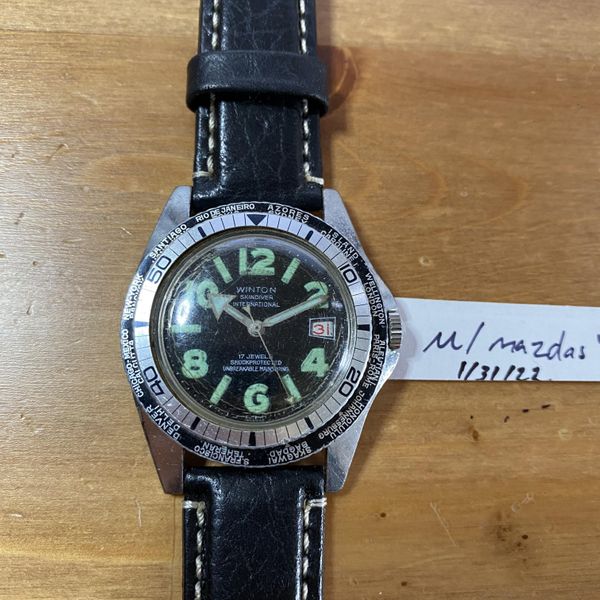 [WTS] Vintage Menchanical Winton Skindiver International Dive Watch ...
