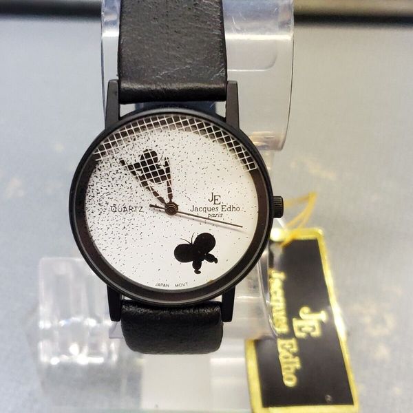 Working New Old Stock Jacques Edho Black & White Butterfly 31.3mm ...