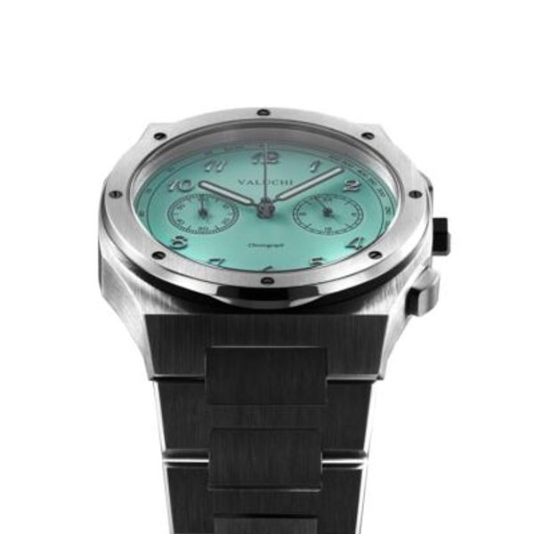 Menâ s Valuchi Tiffany Blue Seiko VK64 Meca Quartz Watch Limited ...