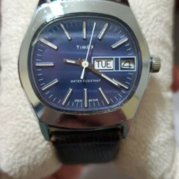 1980 Timex Marlin / TV Dial /Great Britain on dial. Hand winding ...
