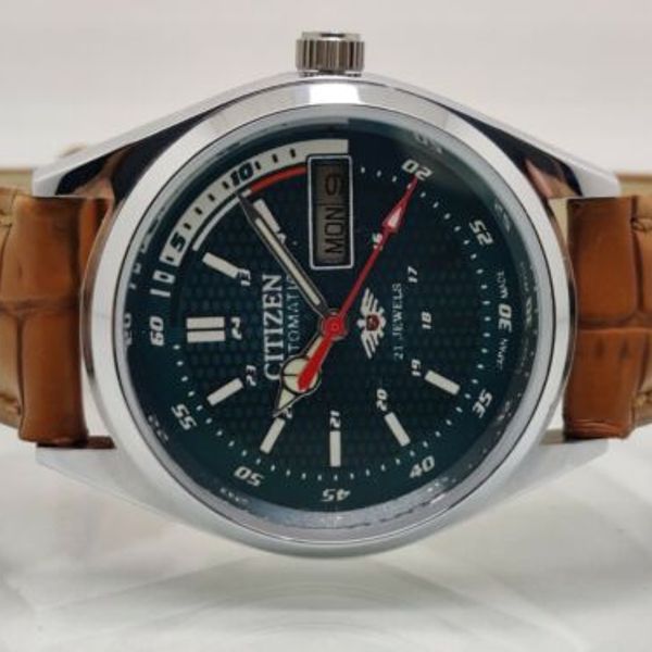 Citizen Automatic Day Date Green Color Dial Men's Wrist Watch Working ...