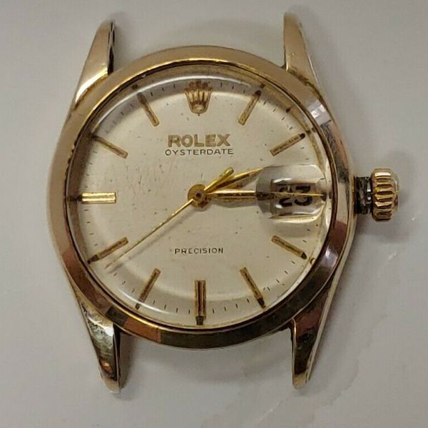 Rolex 6466 Midsize 30 mm. Gold capped Oysterdate Precision | WatchCharts