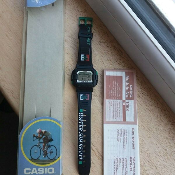 Casio TM 15 "Bike Timer" Vintage Digital Watch, NOS Condition ...