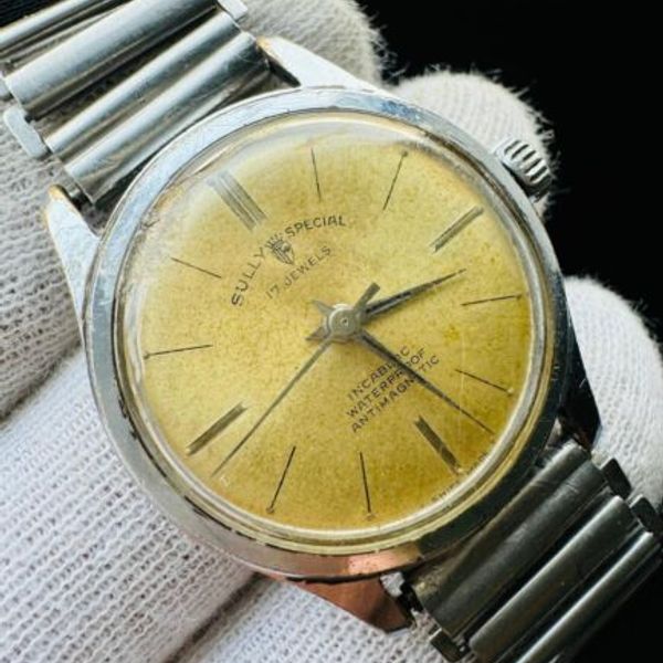 Sully Special 17 Jewels Incabloc Anti-magnetic Dial Gold Swiss Made ...