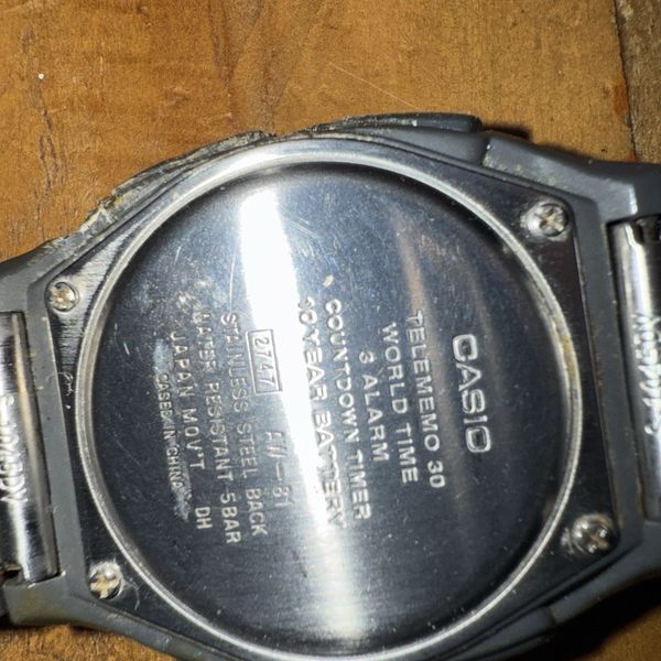 Casio Illuminator Telememo 30 Watch Ref 2747 AW-81 â Works 10-Year ...