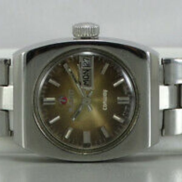 vintage rado conway automatic day date swiss womens watch used r78 old ...