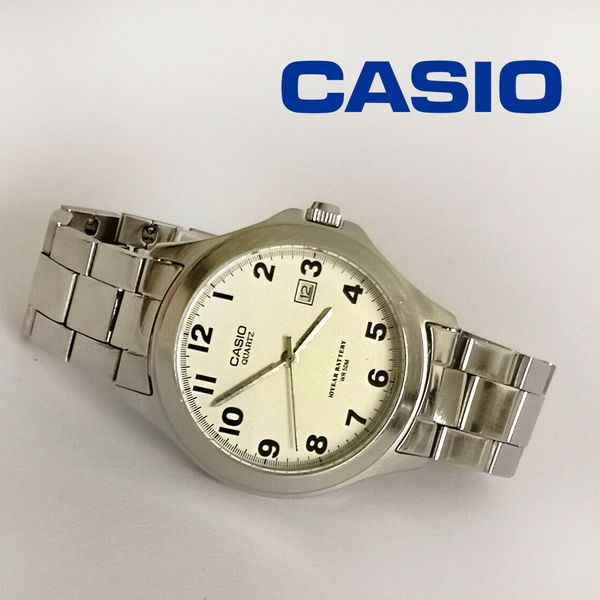 Casio MTP-1202 men's quartz analogue watch cal. 2719 date readable dial ...