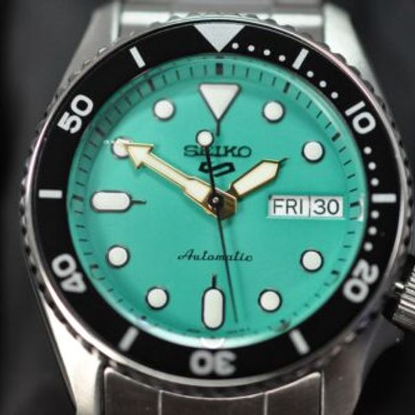 Seiko 5 Sports SRPK33K1 SKX Mid Sized Teal Automatic Men's Watch ...