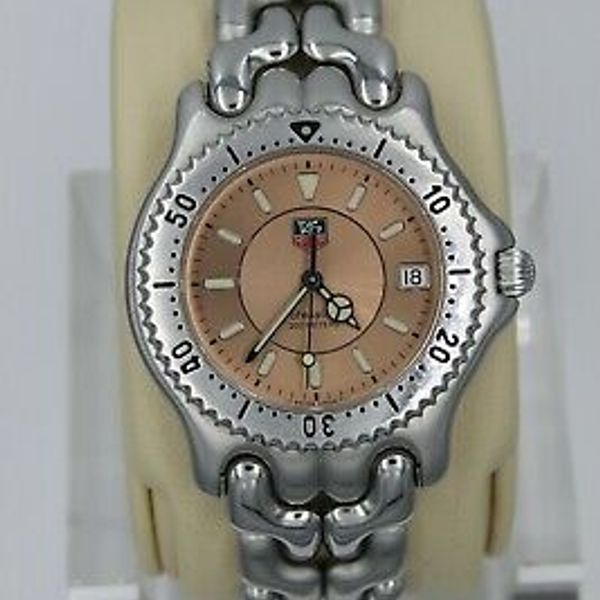 Tag Heuer WG111D.BA0423 Watch Men's SEL SS Link Copper Salmon Pink Mint ...