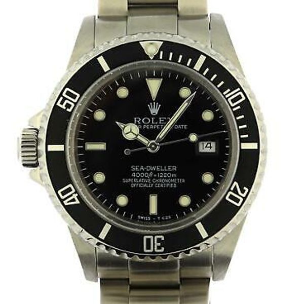 LEFT HANDED Rolex Sea Dweller 16600 Stainless Steel Watch Oyster ...