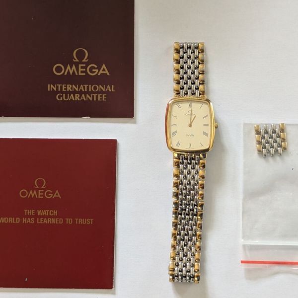 OMEGA De Ville Vintage 1988 Menâ s Quartz CAL 1458 Dress Watch with box ...