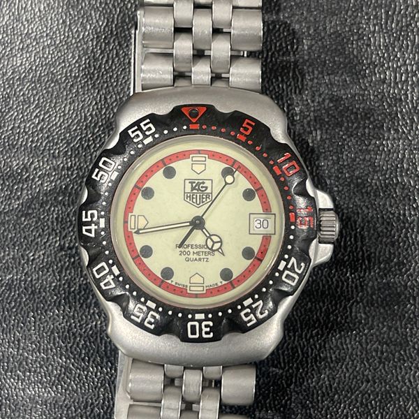 Vintage Tag Heuer F1 Wristwatch | Cream Dial | Model # WA1211 | New ...
