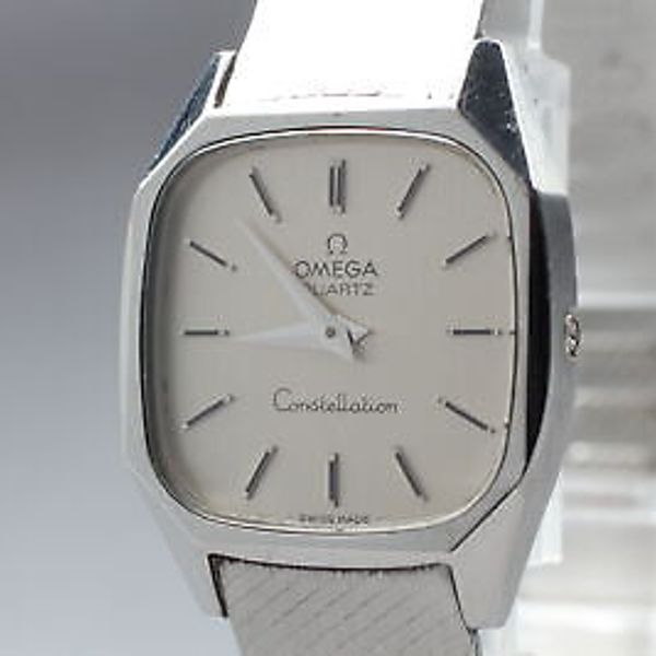 [Exc+5 ] Vintage Omega Constellation Octagon Silver Quartz Women's ...