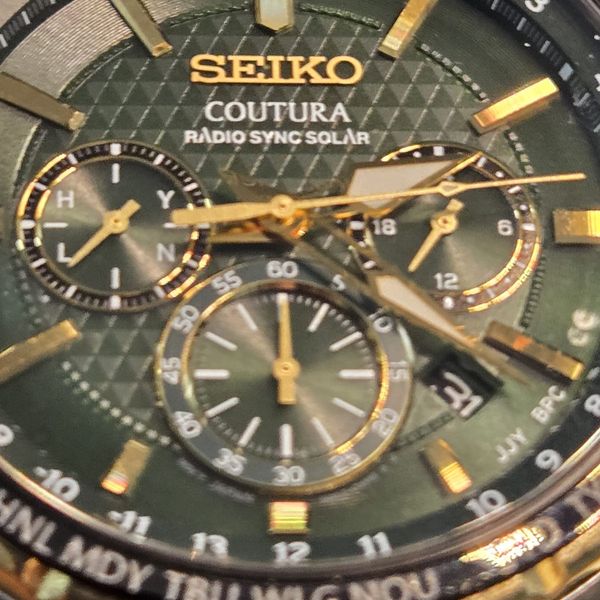 Seiko Coutura Radio Sync Solar Chronograph SSG022 Perpetual Cal & World ...