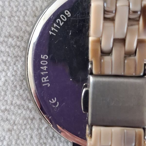 Rare FOSSIL LADIES WATCH JR 1405.Heather ,3 Hand ,date ,working Order ...