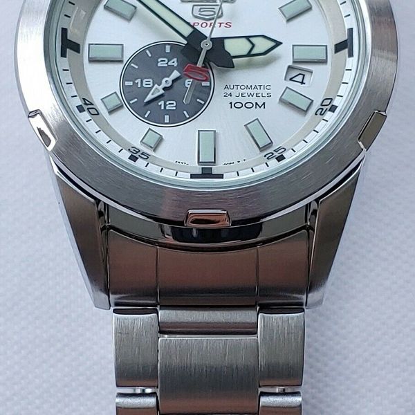 Seiko 5 Sports SSA165 4R37-00T0 Silver Spacewalk-50th Anniversary SE ...