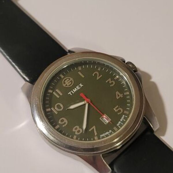 Timex Expedition Stainless Steel Men's Watch 40mm Indiglo Light Green ...