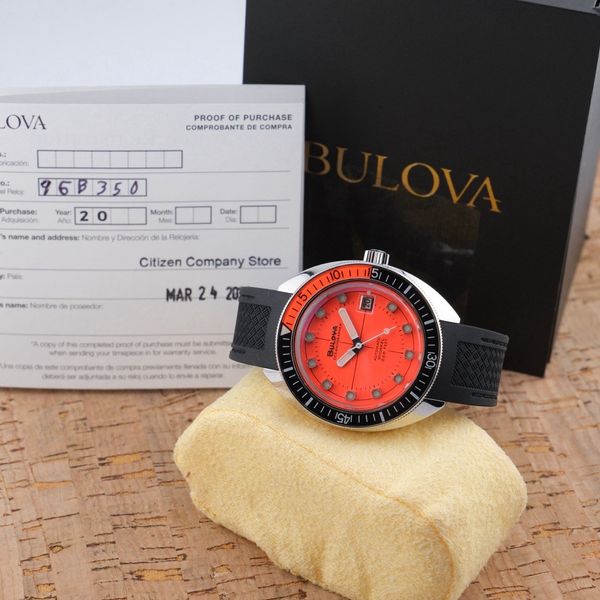 Bulova Watch Men's Automatic Diver Archives Oceanographer Devil 96B350 ...