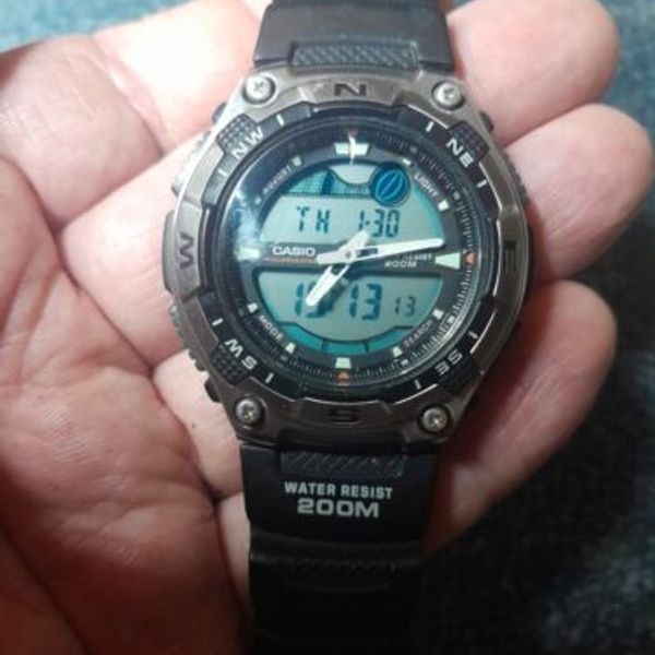 Casio AQW-100 Watch Moon Phase Tide Graph | WatchCharts Marketplace