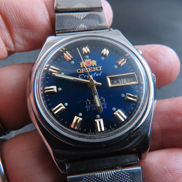 Japan Orient Three Star Daydate Automatic Men Watch | WatchCharts ...