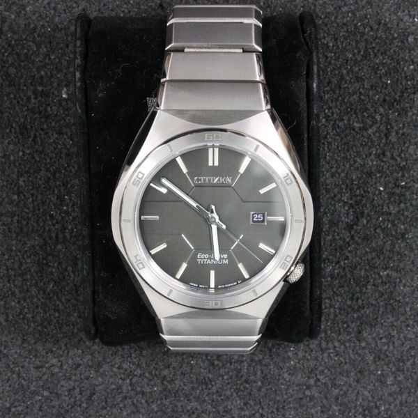 Citizen Titanium Armor Grey 41mm Eco-Drive Quartz Men's Watch ...