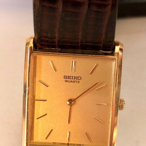 SEIKO 5Y30-5088 Tank Men's Wristwatch - Stainless Steel Quartz - One ...