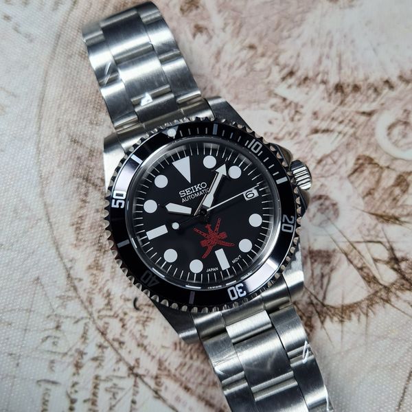 38mm Military style Diver Seiko NH35 automatic mens watch Self ...
