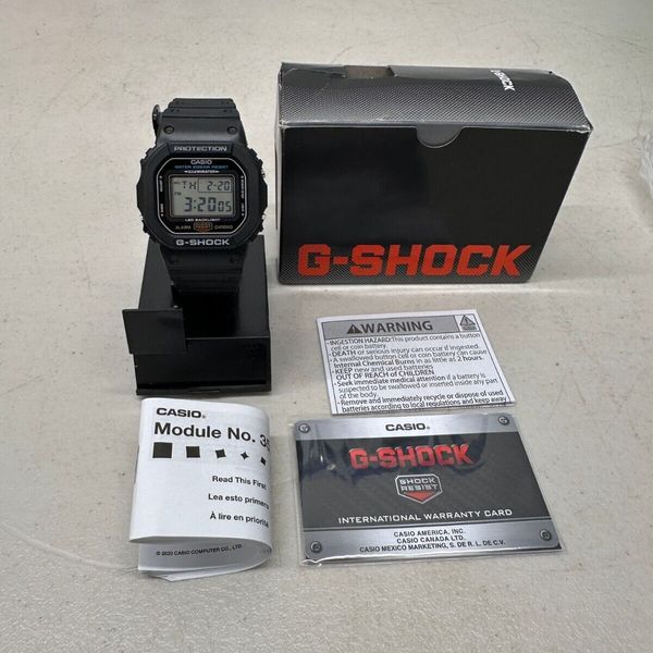 Casio G-Shock DW-5600UE-1 Module 3525 LED Backlight Positive Display ...