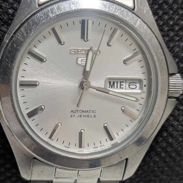[WTS] Vintage Seiko 5 SNKK87 Silver Day Date Sunburst Dial 7S26A SEPT ...