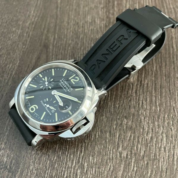 RARE Panerai PAM 090 44mm Automatic Power Reserve Stainless Watch w ...